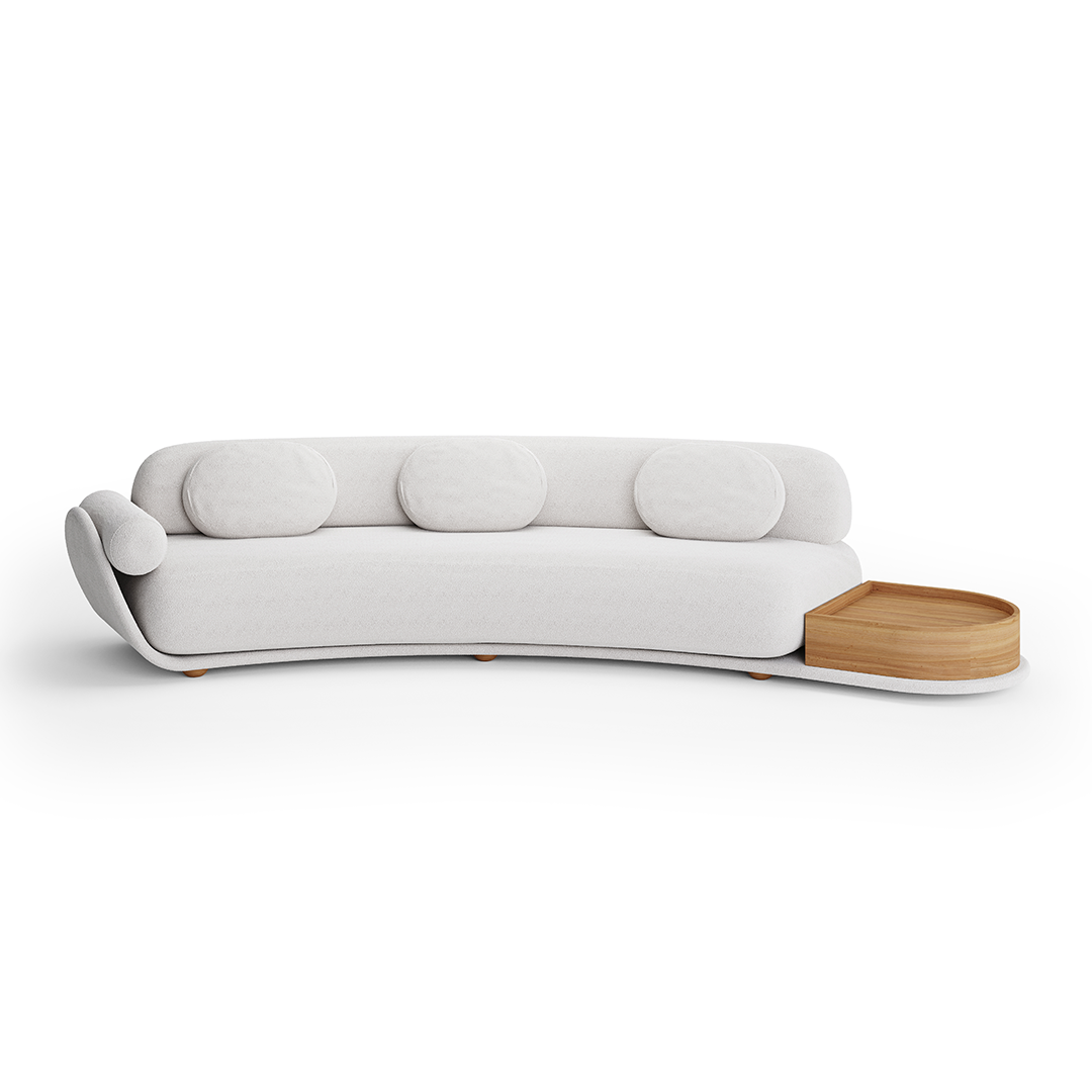 Sofá Orgânico Boston com mesa lateral – Attua Design Moveis de Alto Padrão